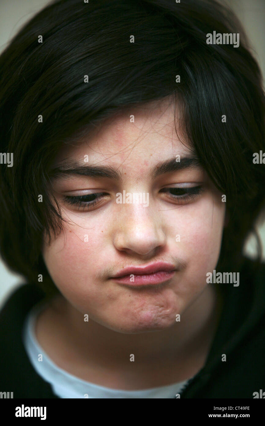 PORTRAIT OF ADOLESCENT BOY Stock Photo - Alamy