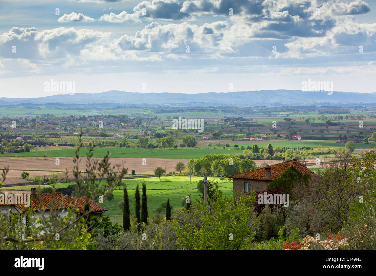 Italian rural landscape. Umbria province. Horizontal shot Stock Photo ...