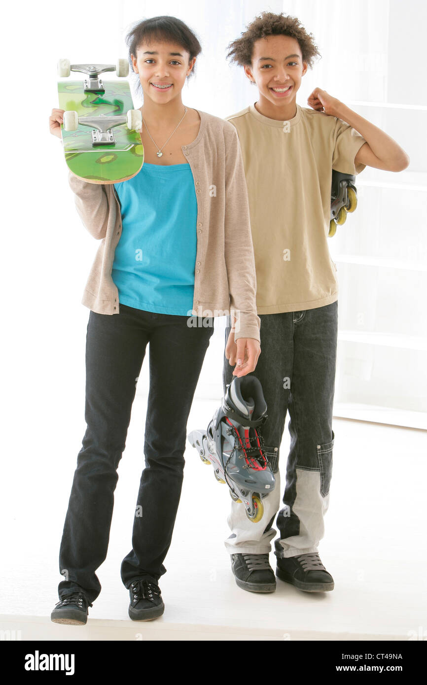 ADOLESCENT PRACTISING A SPORT Stock Photo - Alamy