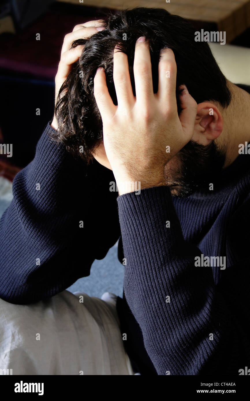 Anguished man hi-res stock photography and images - Alamy