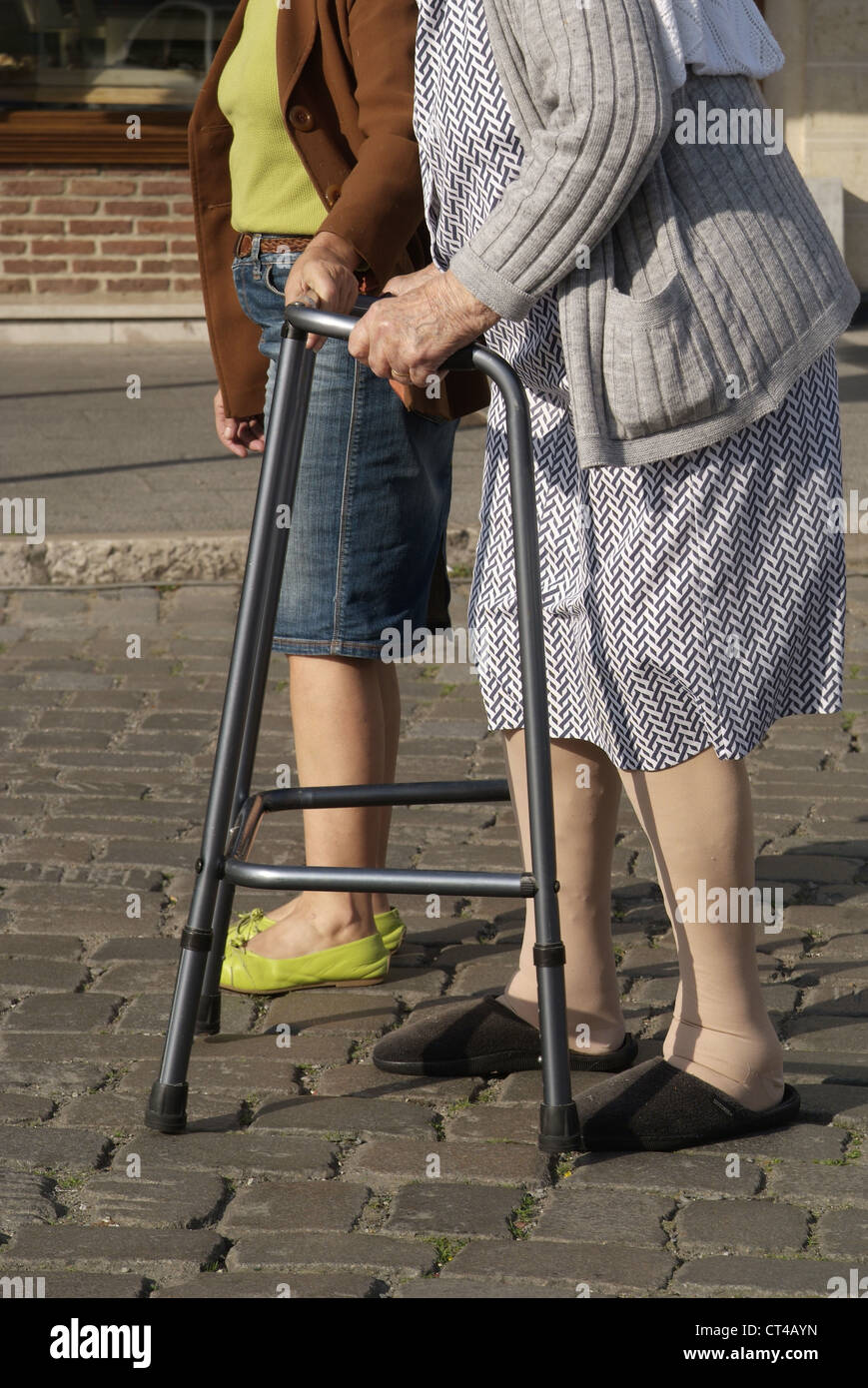 Zimmer frame walker walking aid hi-res stock photography and images - Alamy