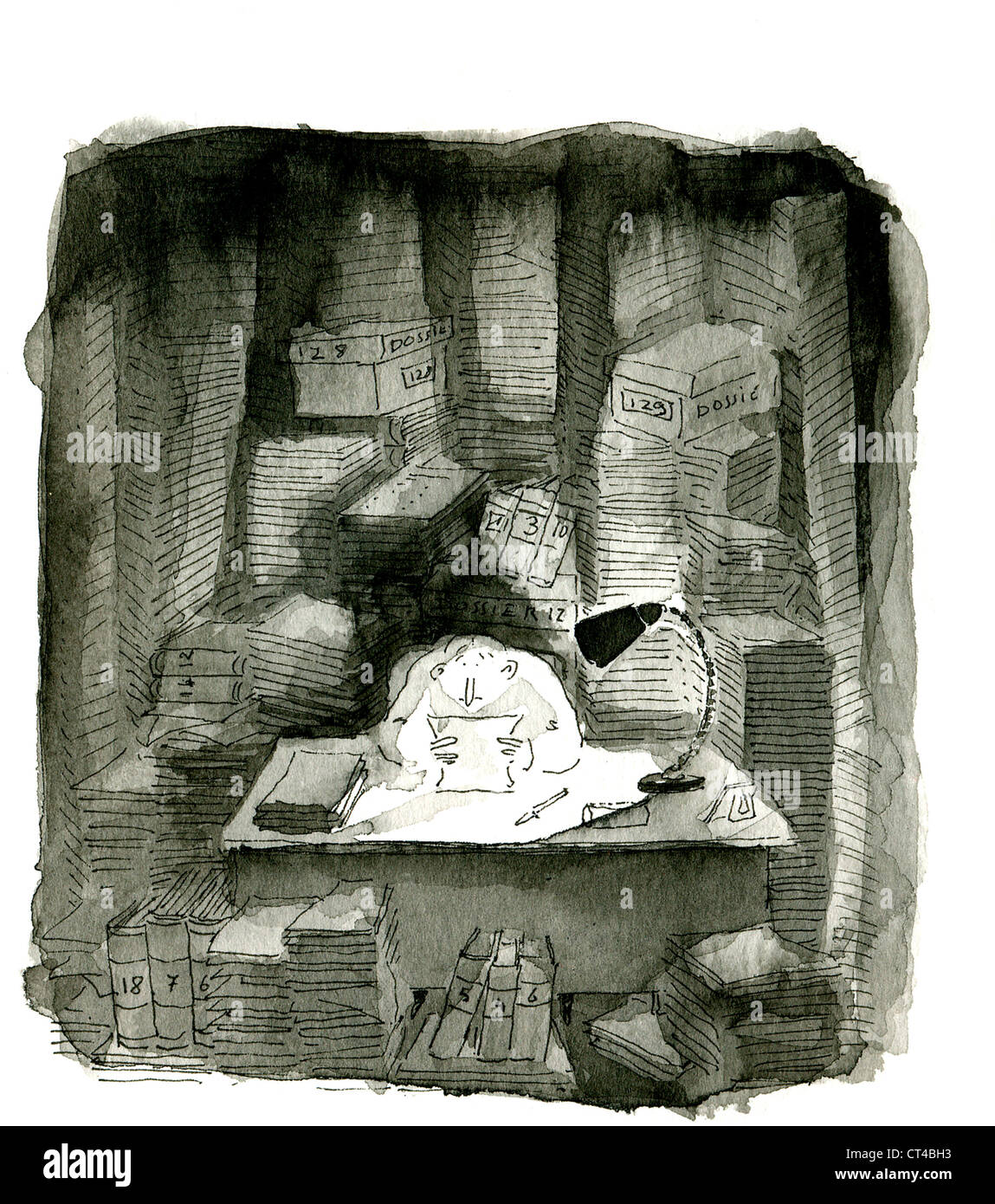 Nervous breakdown drawing hi-res stock photography and images - Alamy