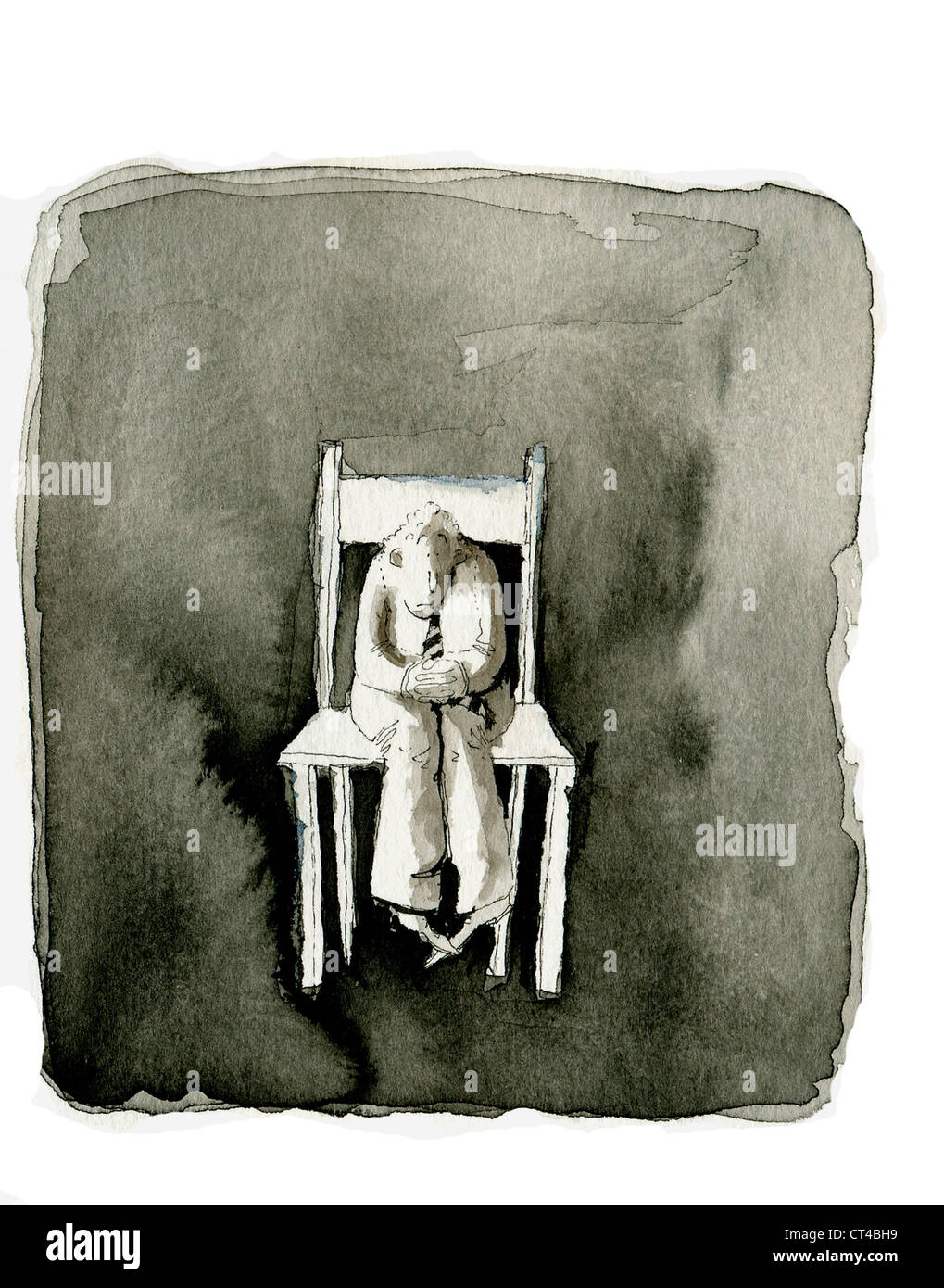 NERVOUS BREAKDOWN, DRAWING Stock Photo - Alamy