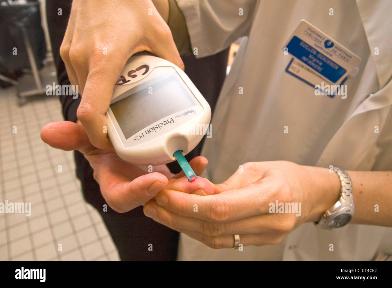 TEST FOR DIABETES Stock Photo - Alamy