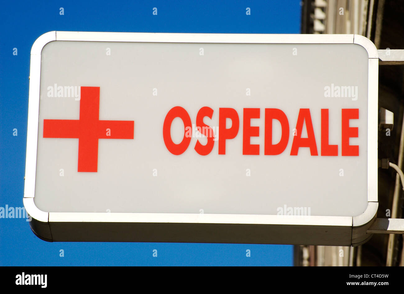 SYMBOL OF A HOSPITAL Stock Photo - Alamy
