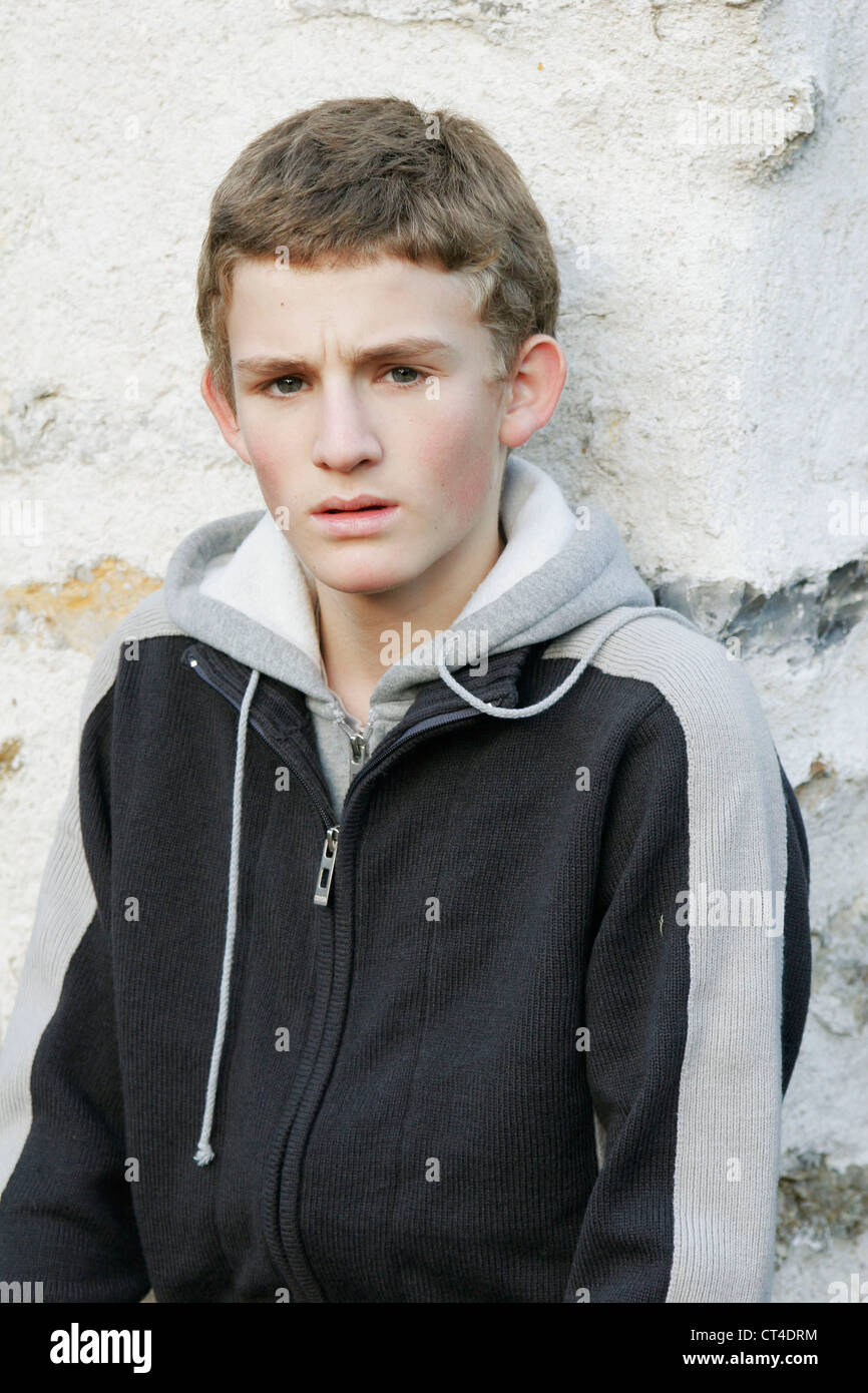 PORTRAIT OF ADOLESCENT BOY Stock Photo - Alamy