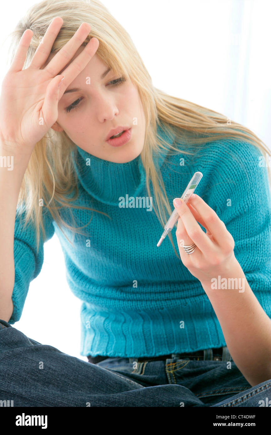 FEVER IN AN ADOLESCENT Stock Photo - Alamy