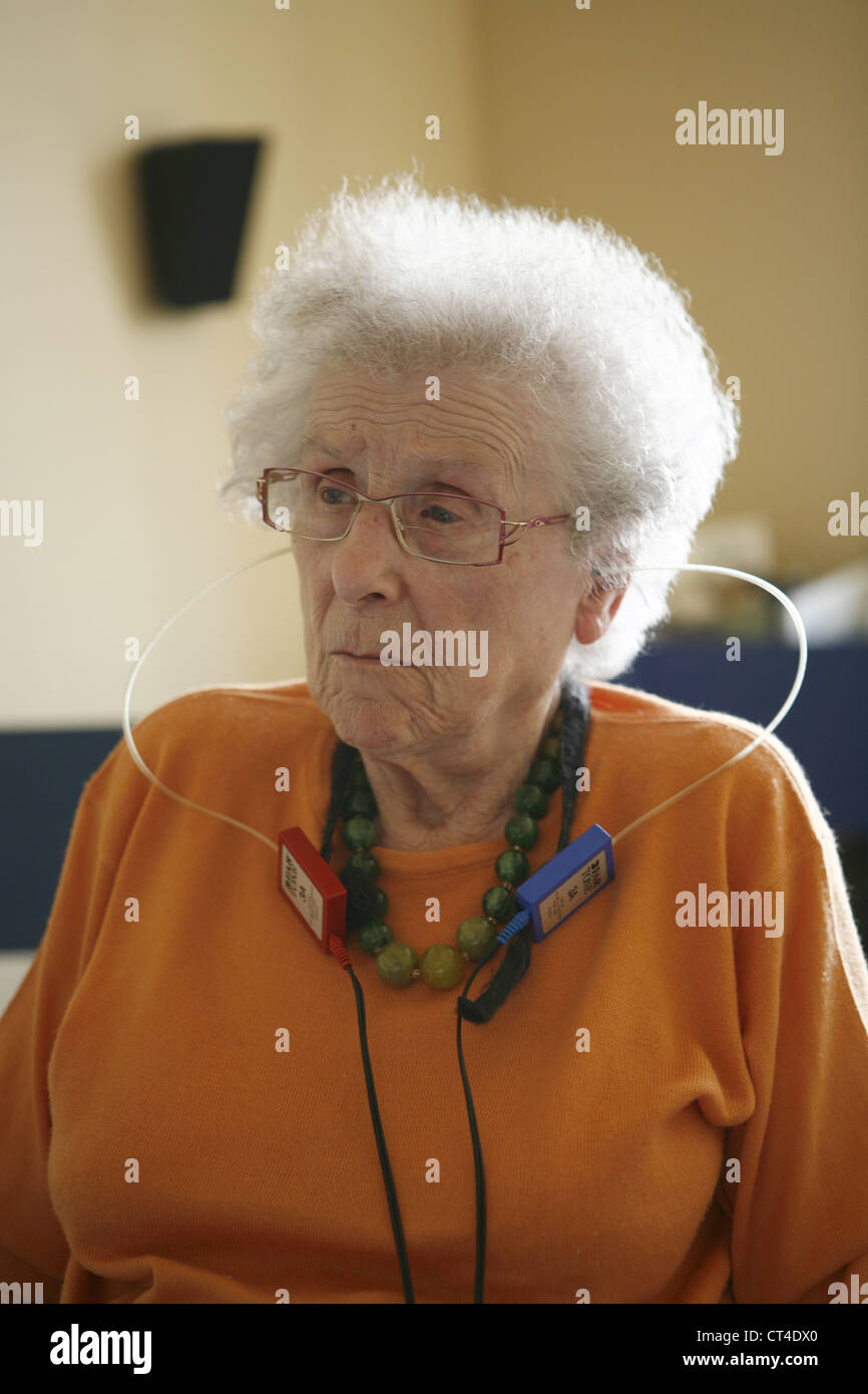 AUDIOMETRY, ELDERLY PERSON Stock Photo - Alamy