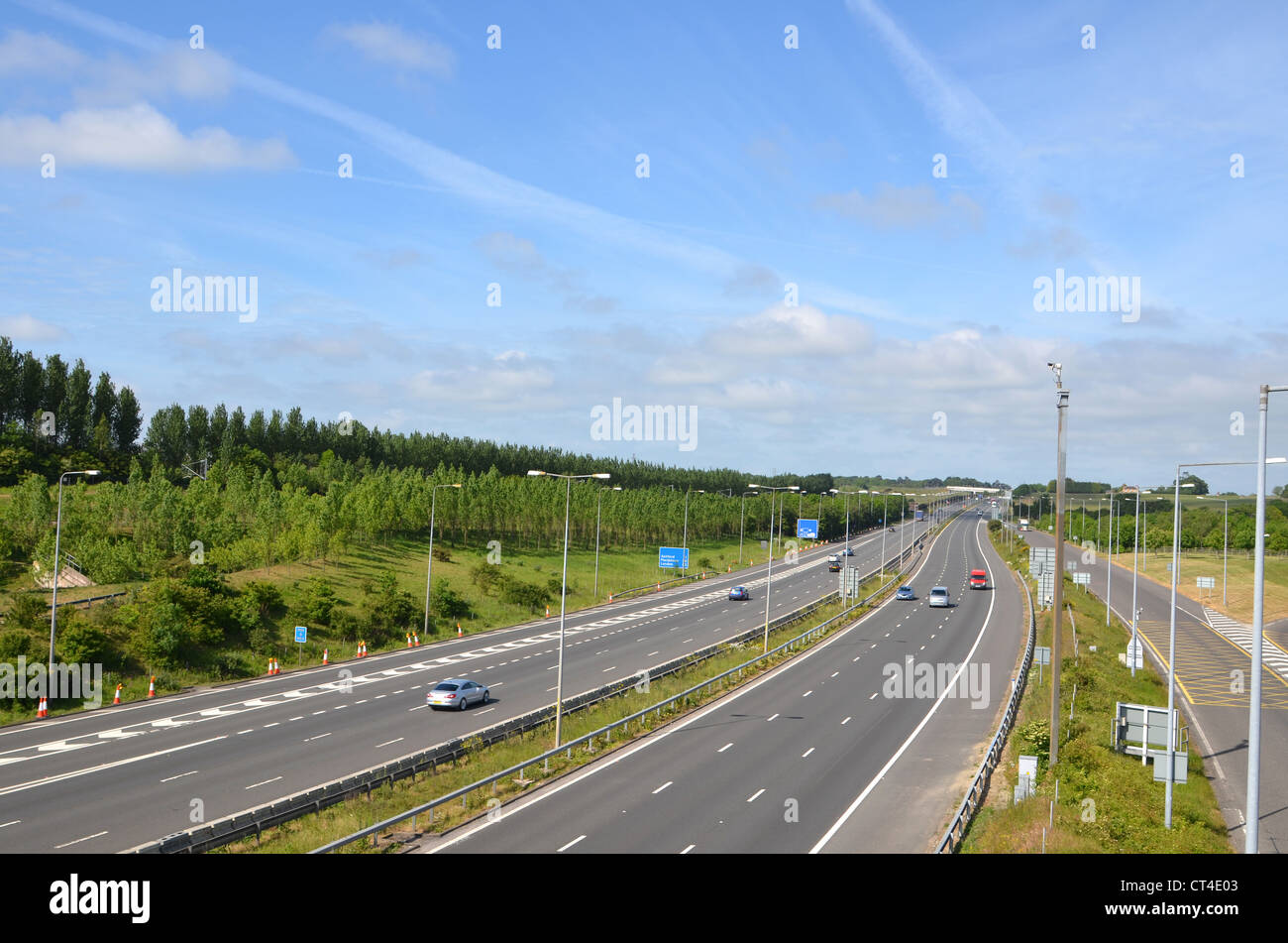 Six lane street hi-res stock photography and images - Alamy