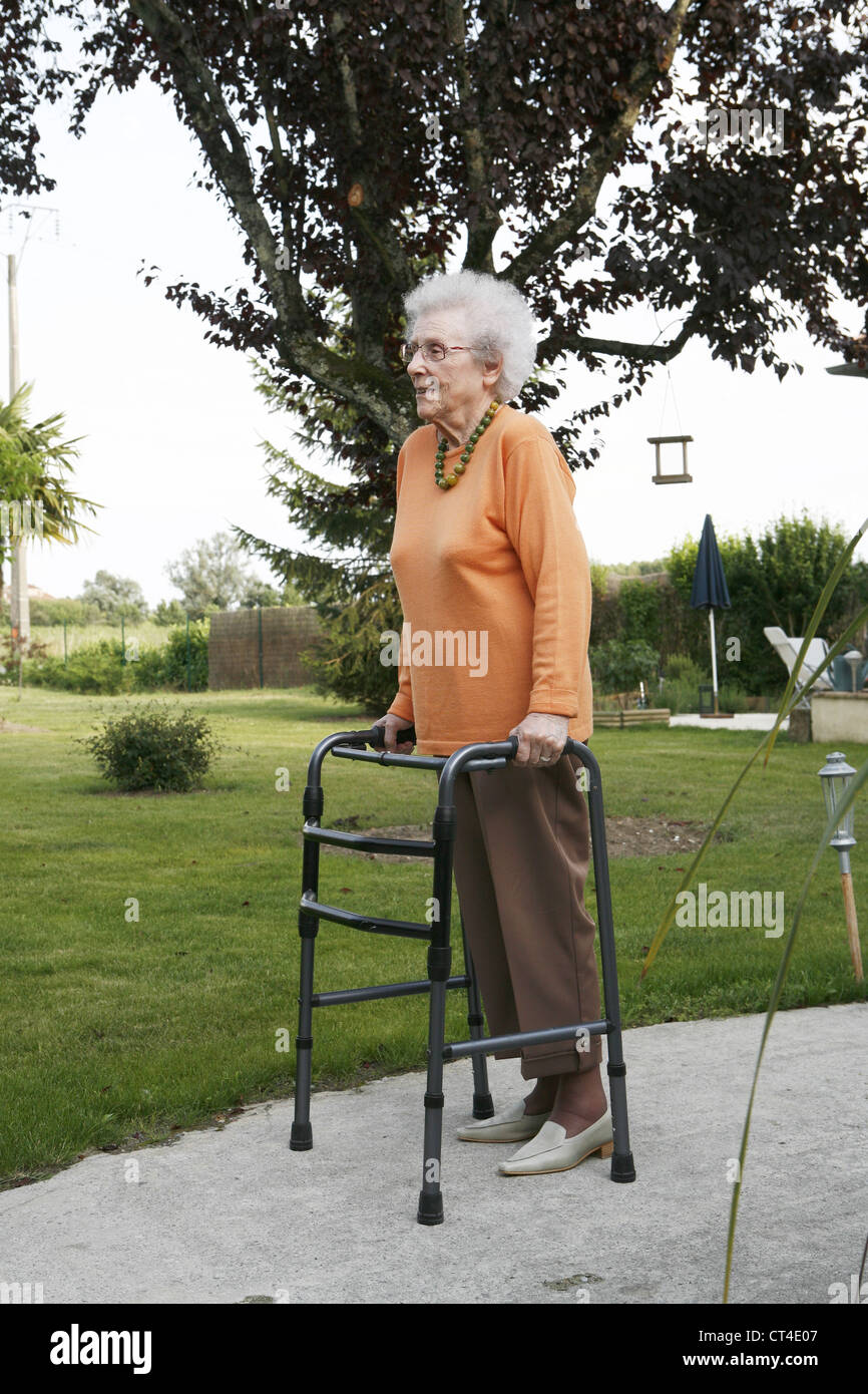 WALKER FOR ELDERLY PERSON Stock Photo - Alamy