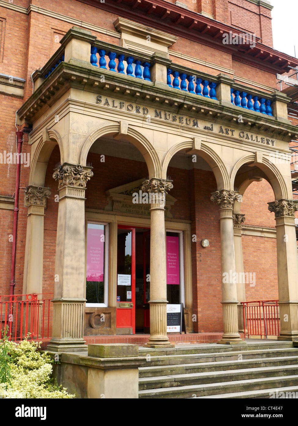 Entrance to Salford Museum and Art Gallery Salford Manchester UK Stock ...