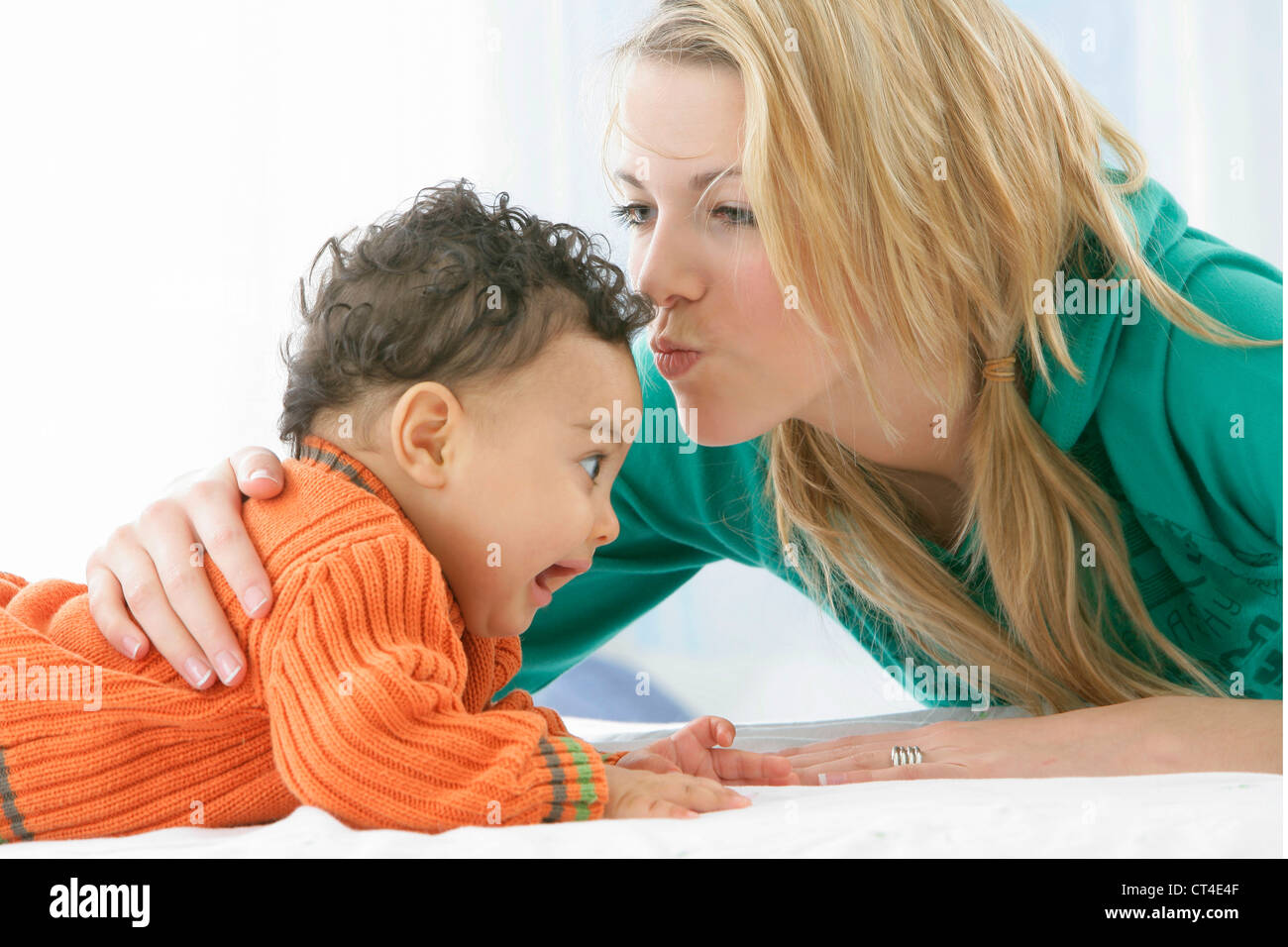 Youthful babysitter hi-res stock photography and images - Alamy