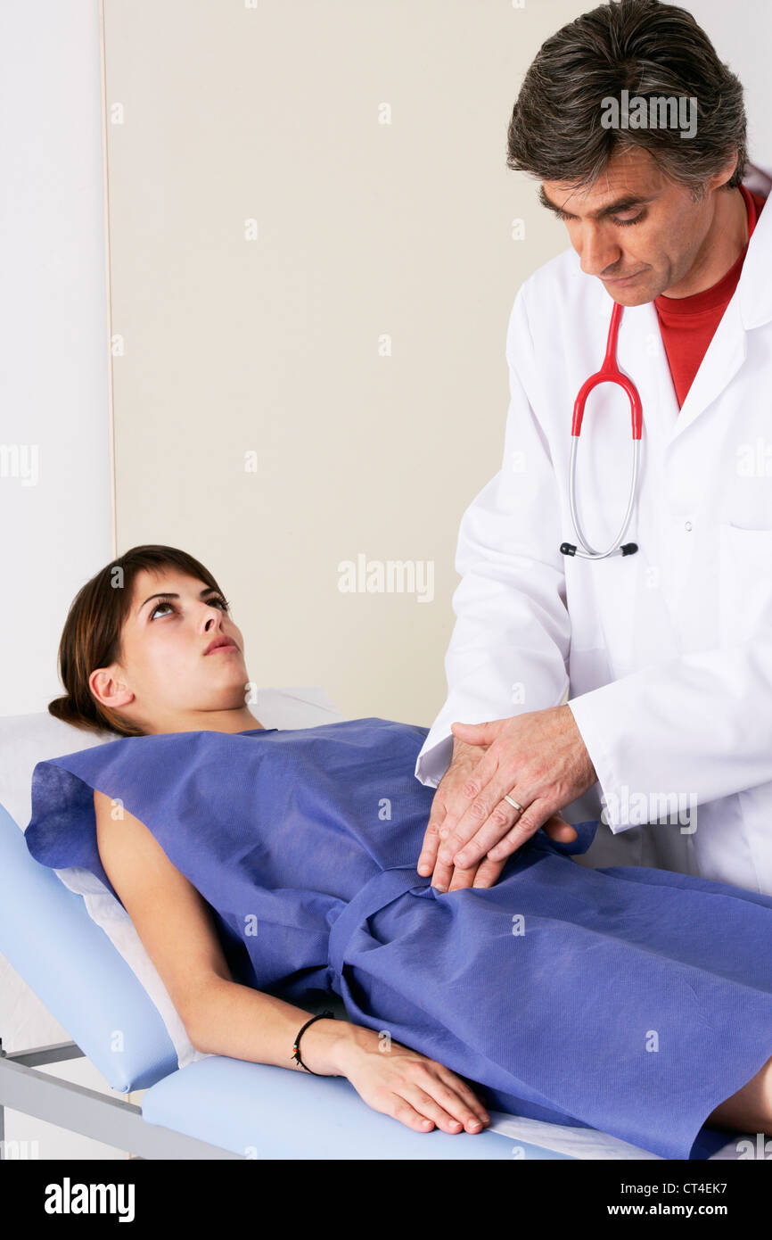 Abdomen semiology woman hi-res stock photography and images - Alamy