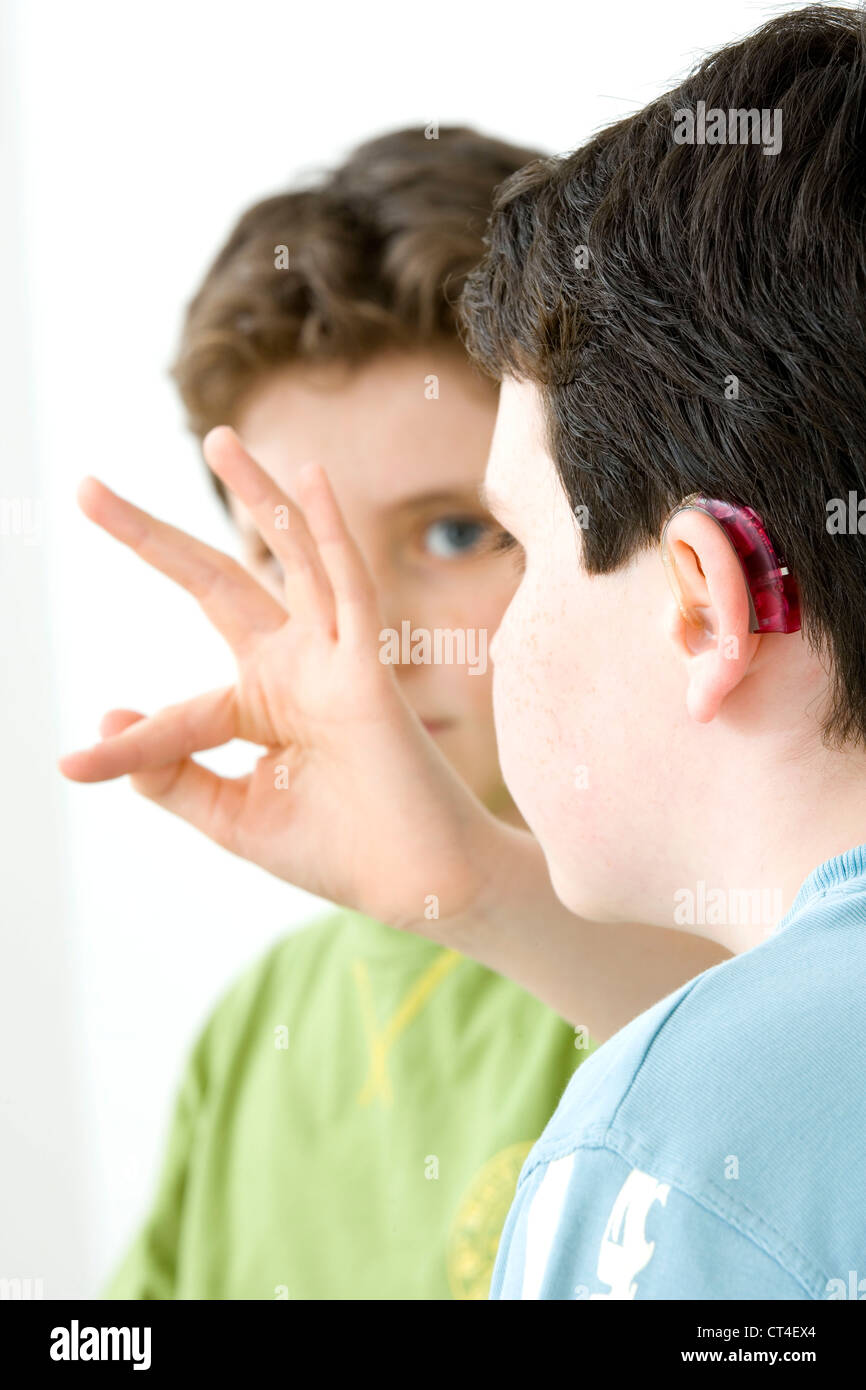 Sign language alphabet hi-res stock photography and images - Alamy