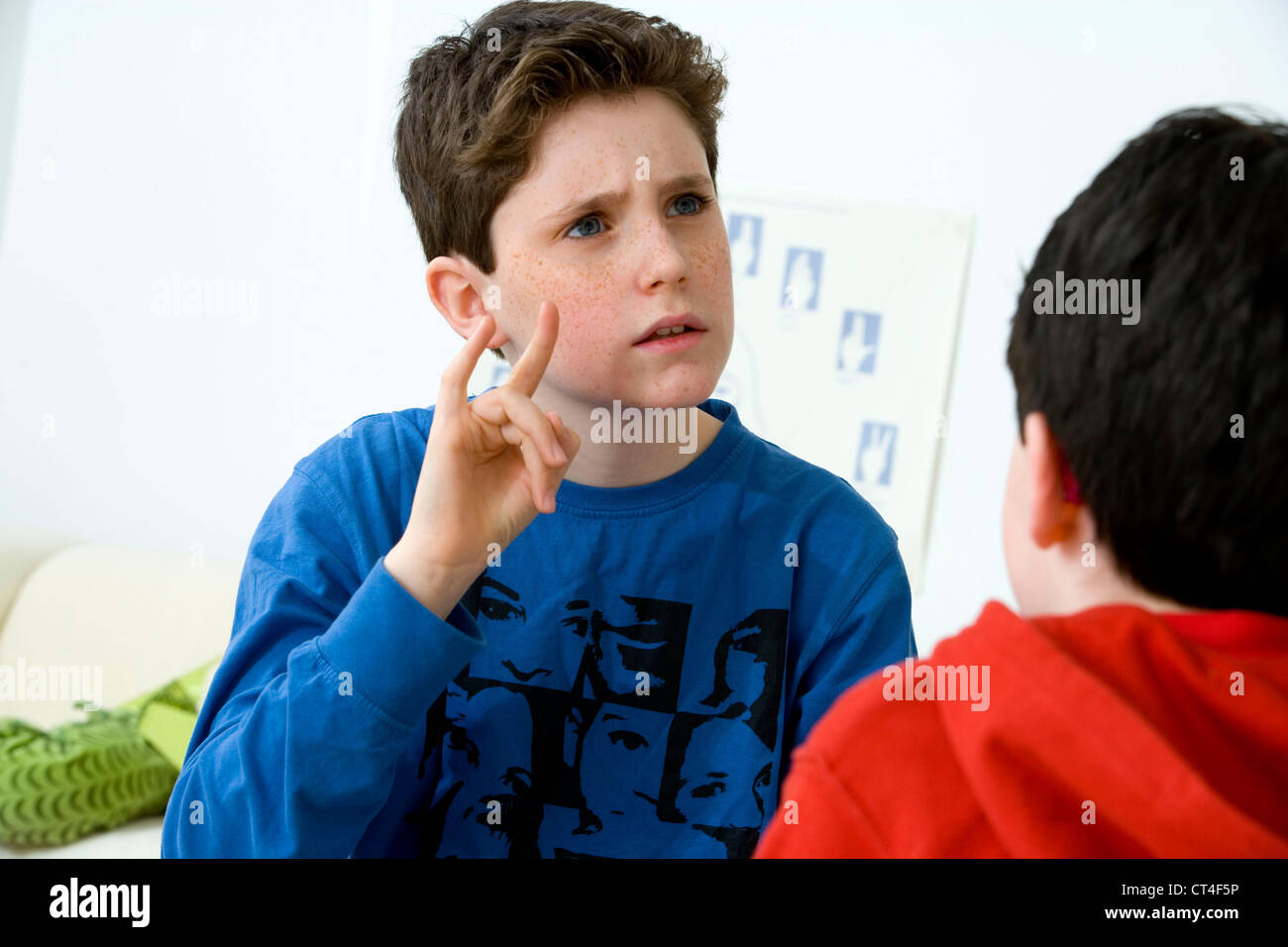 Boy Sign Language High Resolution Stock Photography and Images - Alamy