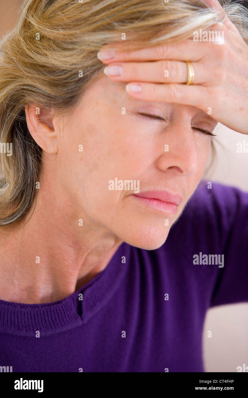FEVER IN AN ELDERLY PERSON Stock Photo - Alamy