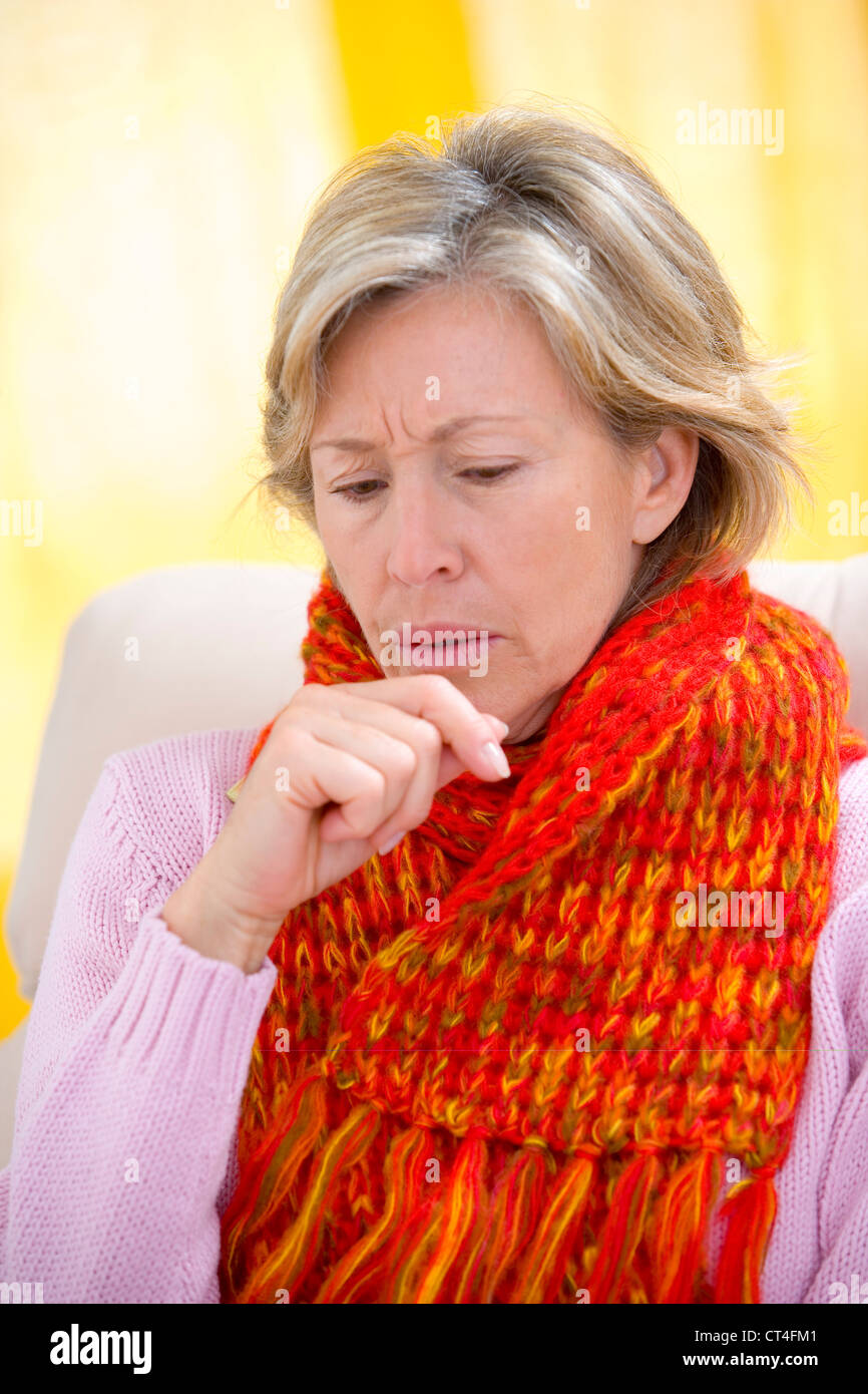 ELDERLY PERSON COUGHING Stock Photo - Alamy