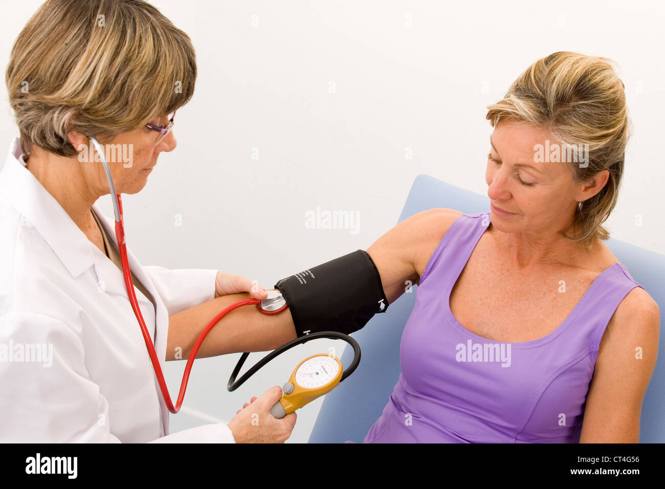 BLOOD PRESSURE, ELDERLY PERSON Stock Photo - Alamy