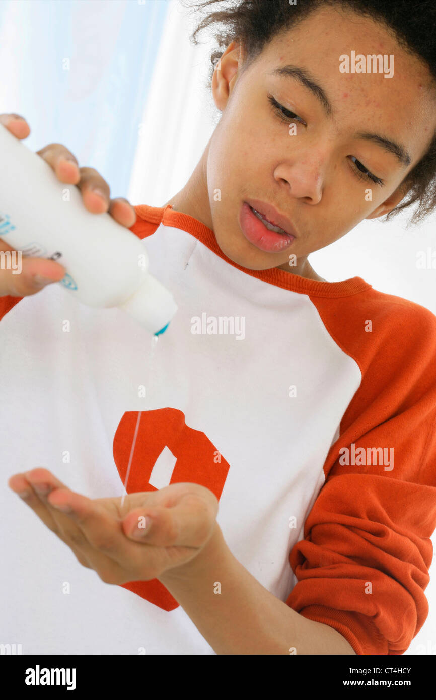 FACE CARE, ADOLESCENT Stock Photo - Alamy