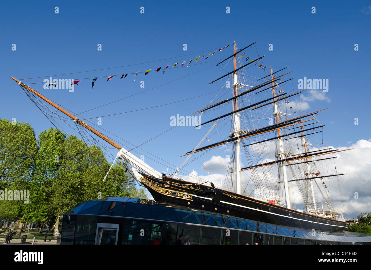The Cutty Sark, old Tea Clipper sailing ship, Greenwich, London ...