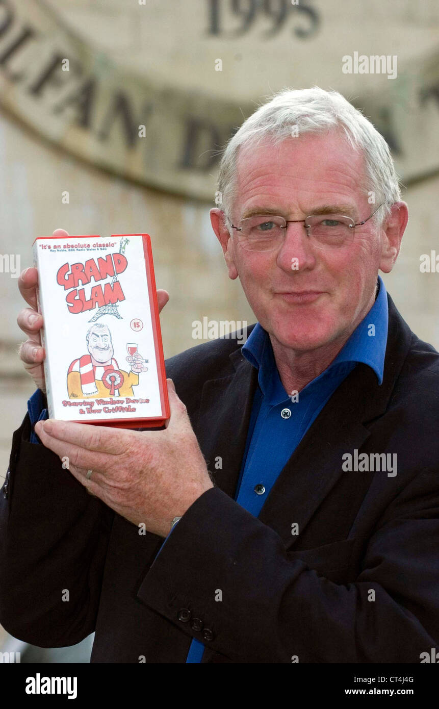 Director John Hefin pictured with a copy of the cult rugby film ...