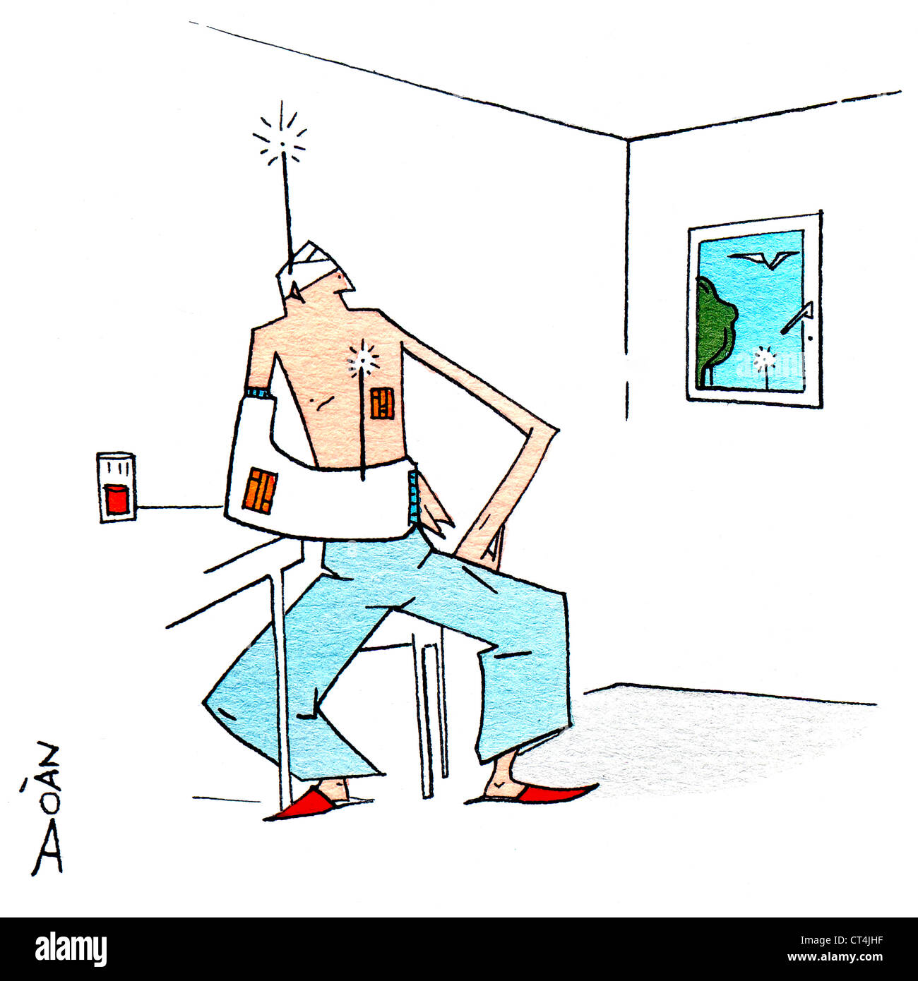 One man operation Cut Out Stock Images & Pictures - Alamy