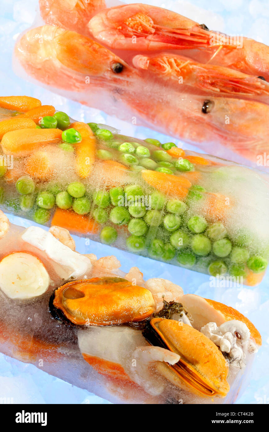 Frozen seafoods hi-res stock photography and images - Alamy