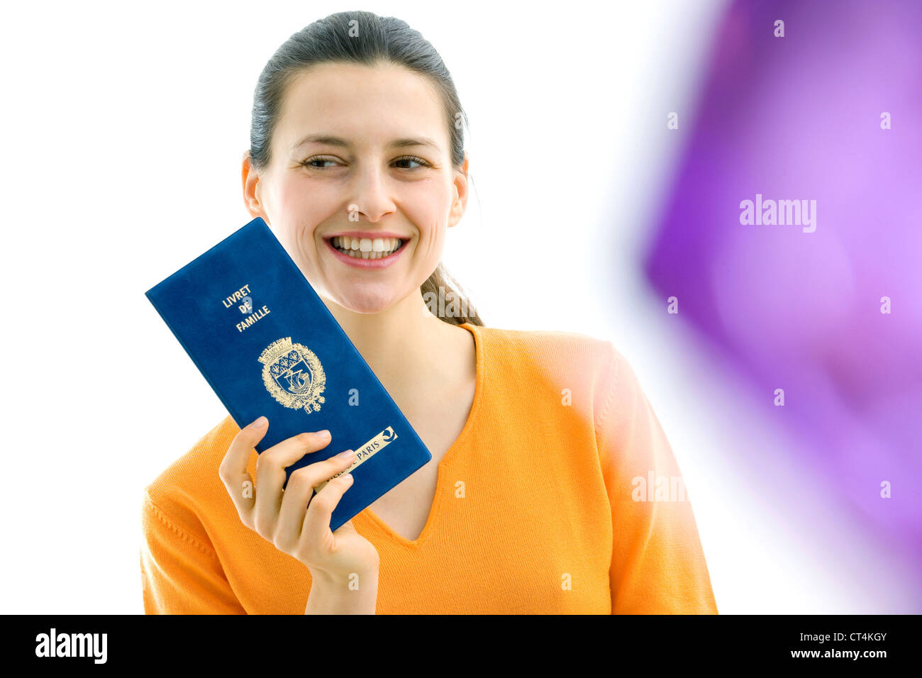 FAMILY RECORD BOOK Stock Photo - Alamy