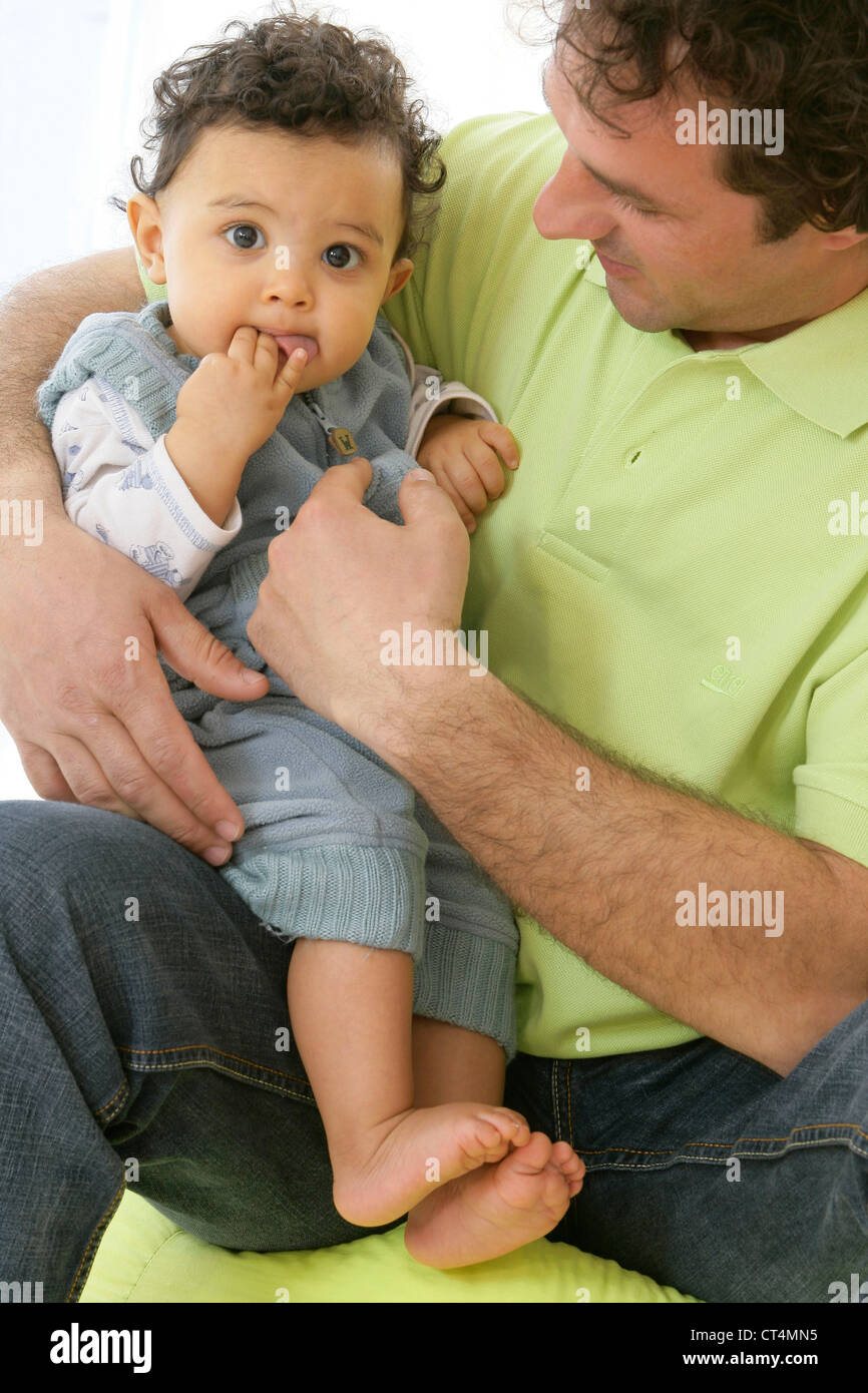 FATHER & INFANT Stock Photo - Alamy
