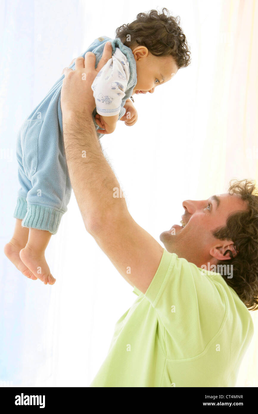 FATHER & INFANT Stock Photo - Alamy