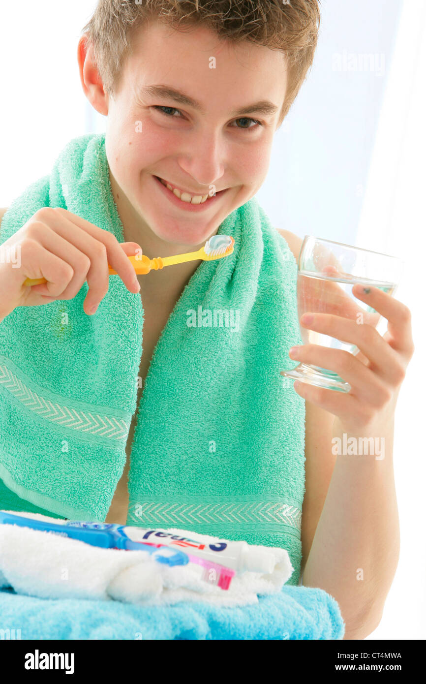 DENTAL HYGIENE, ADOLESCENT Stock Photo - Alamy