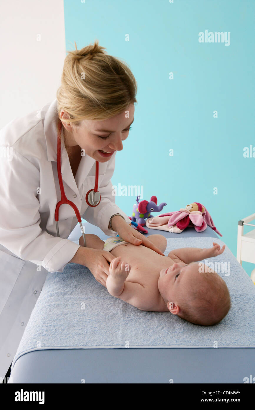 ABDOMEN SEMIOLOGY INFANT Stock Photo - Alamy
