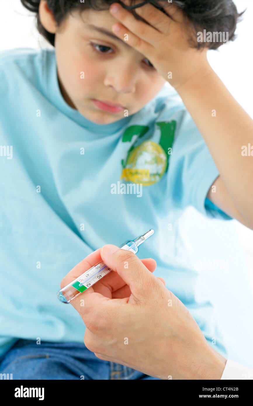 FEVER IN A CHILD Stock Photo - Alamy
