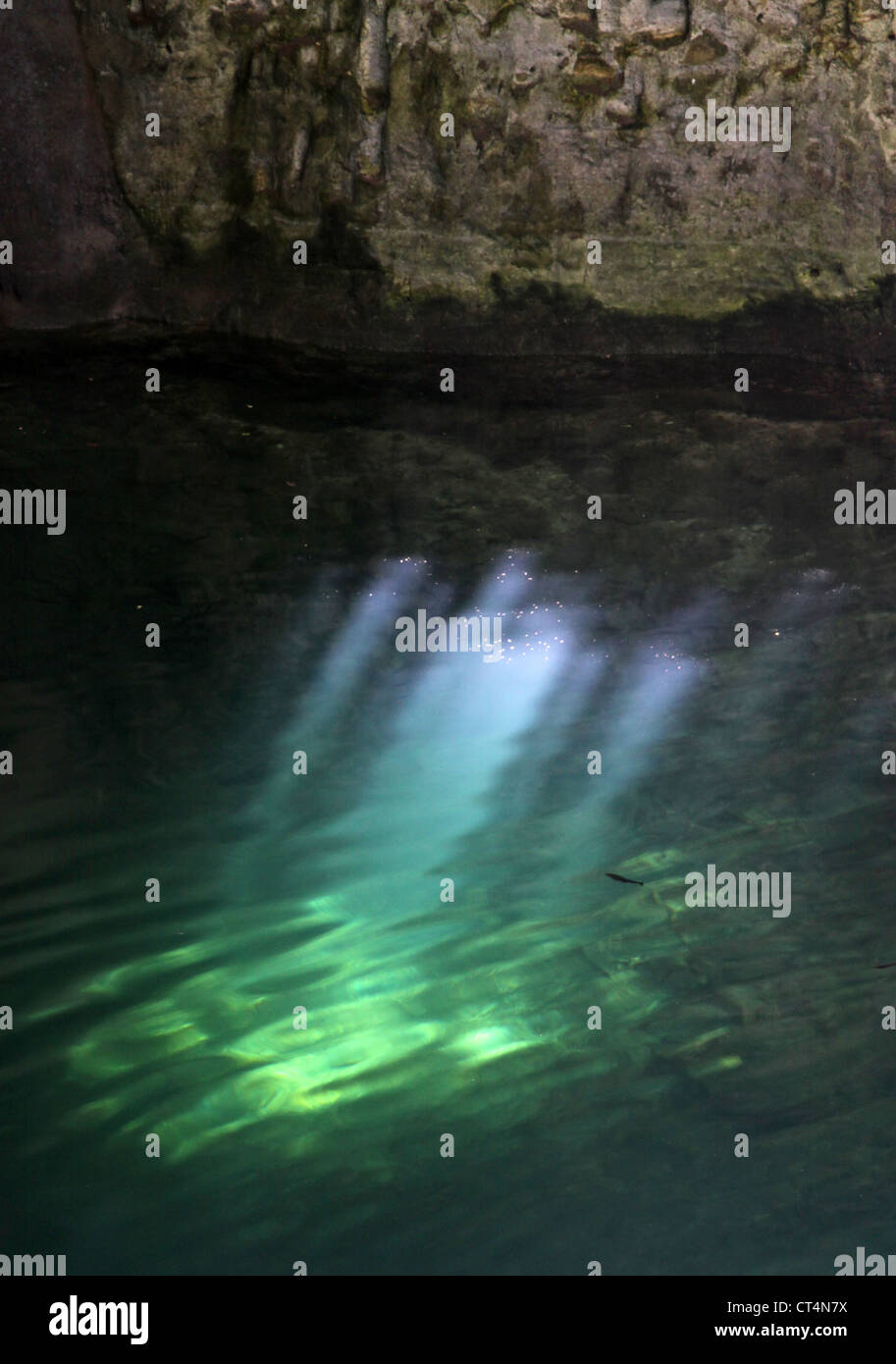 Sun rays cenote hi-res stock photography and images - Alamy