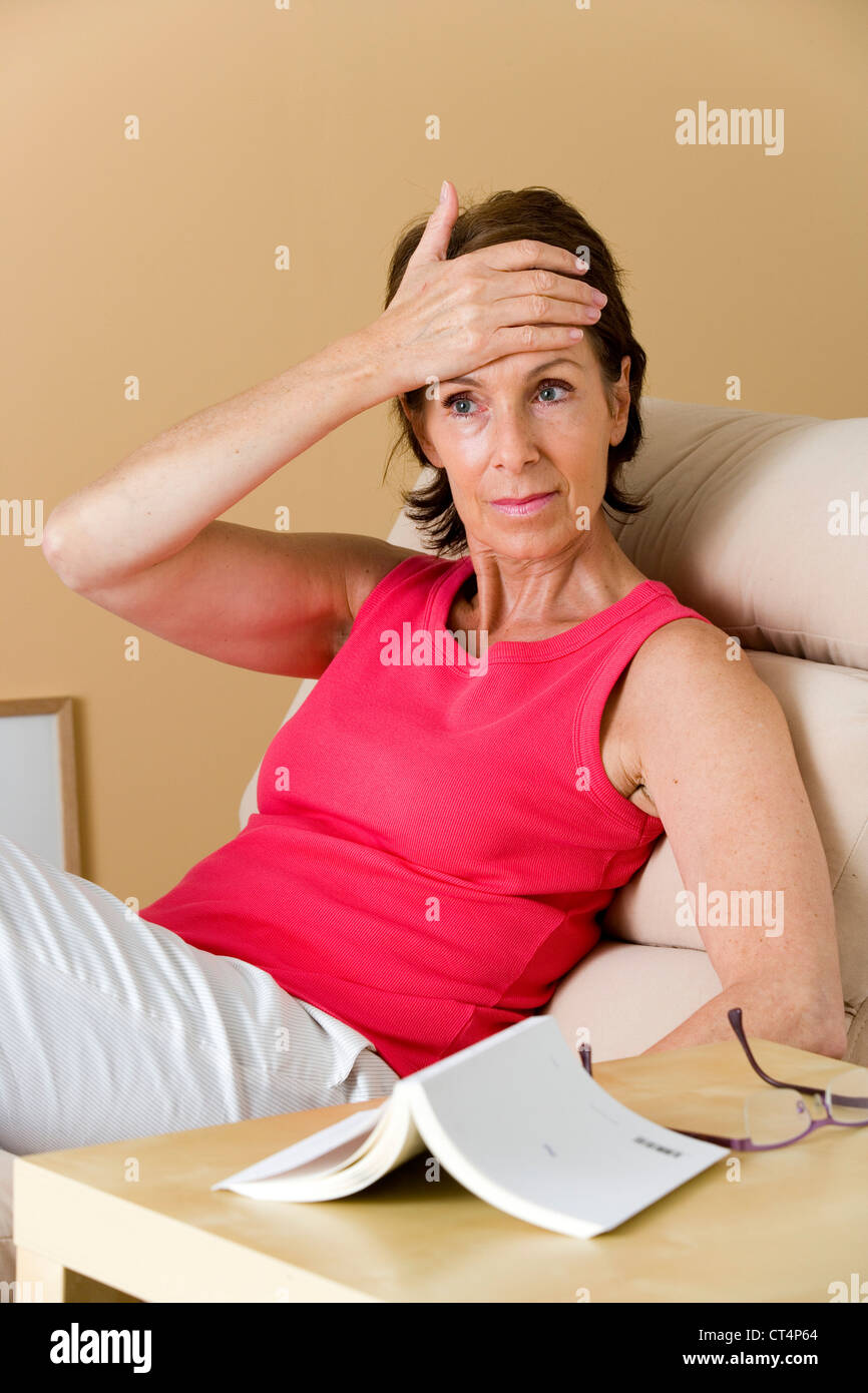 FEVER IN AN ELDERLY PERSON Stock Photo - Alamy