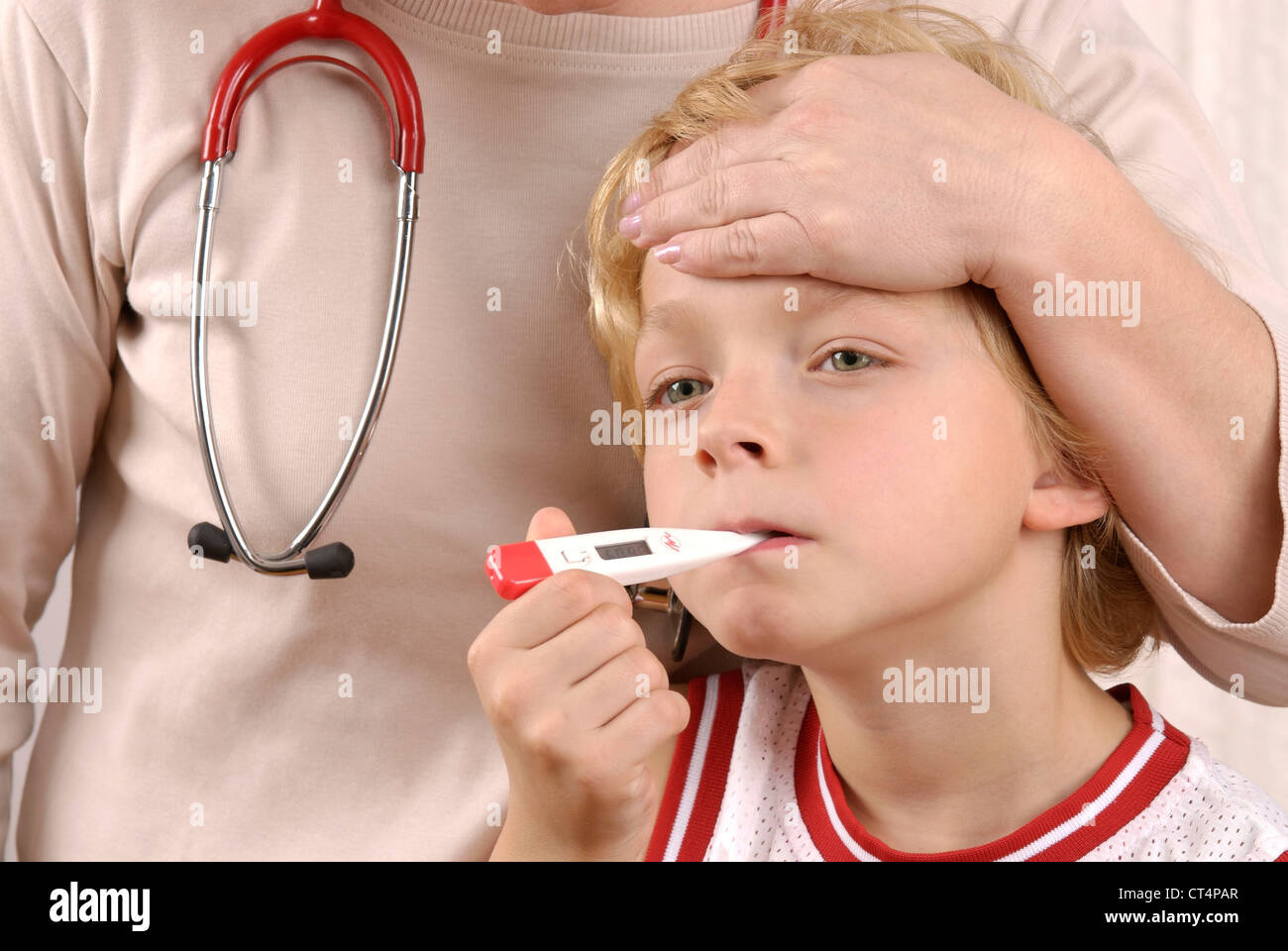 FEVER IN A CHILD Stock Photo - Alamy