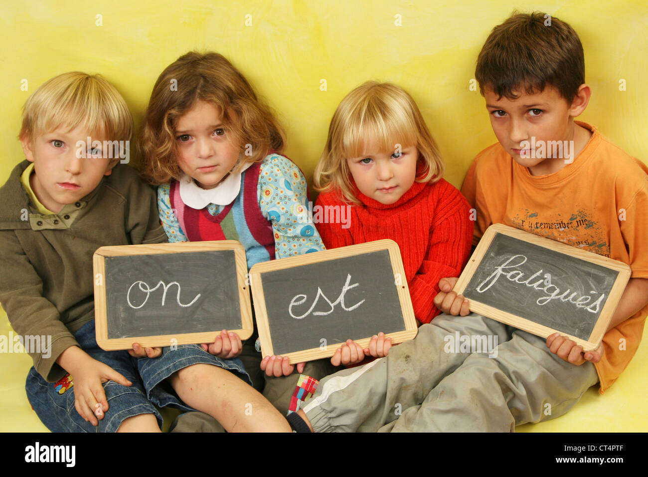 Pout children group hi-res stock photography and images - Alamy