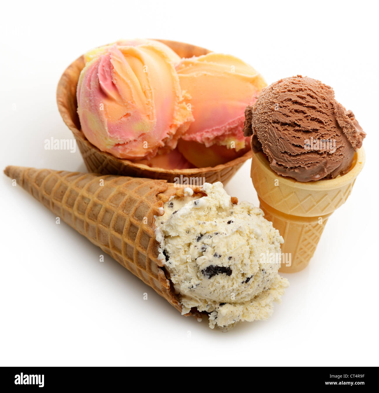 Ice cream assortment hi-res stock photography and images - Alamy