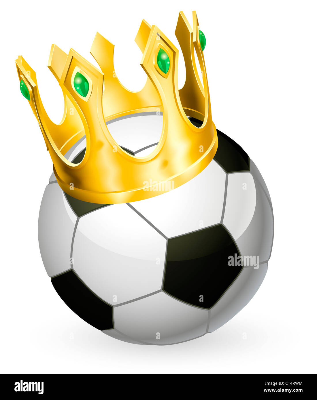 Football crown king football icon hi-res stock photography and images ...