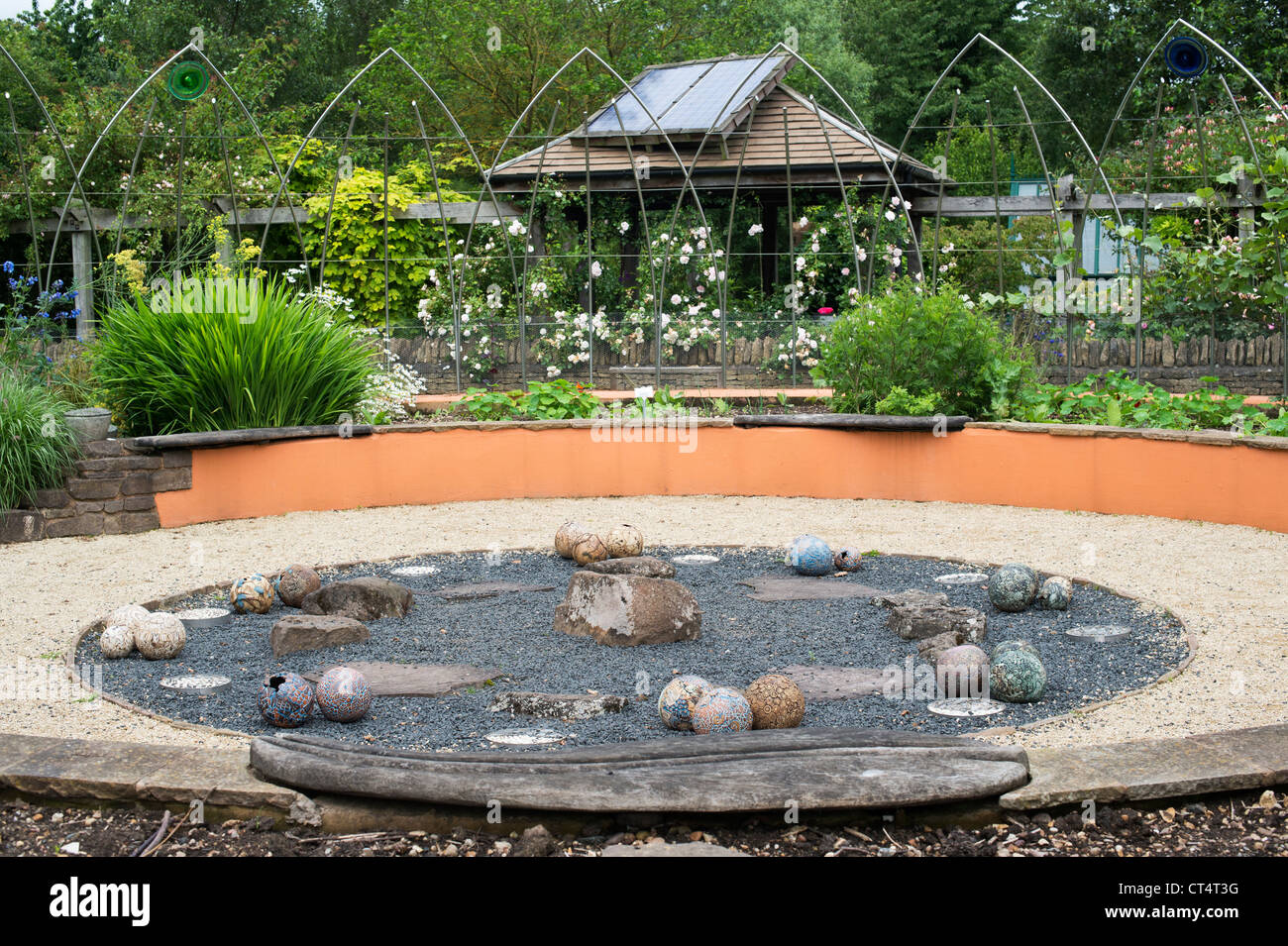 Biodynamic garden at Ryton Organic gardens , Warwickshire, England ...