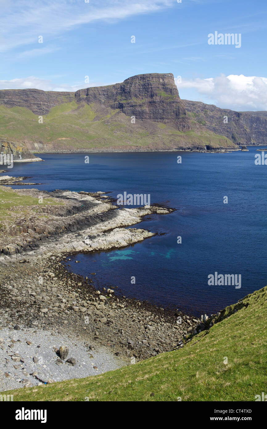 Waterstein Head, Isle of Skye and Moonen bay Stock Photo - Alamy