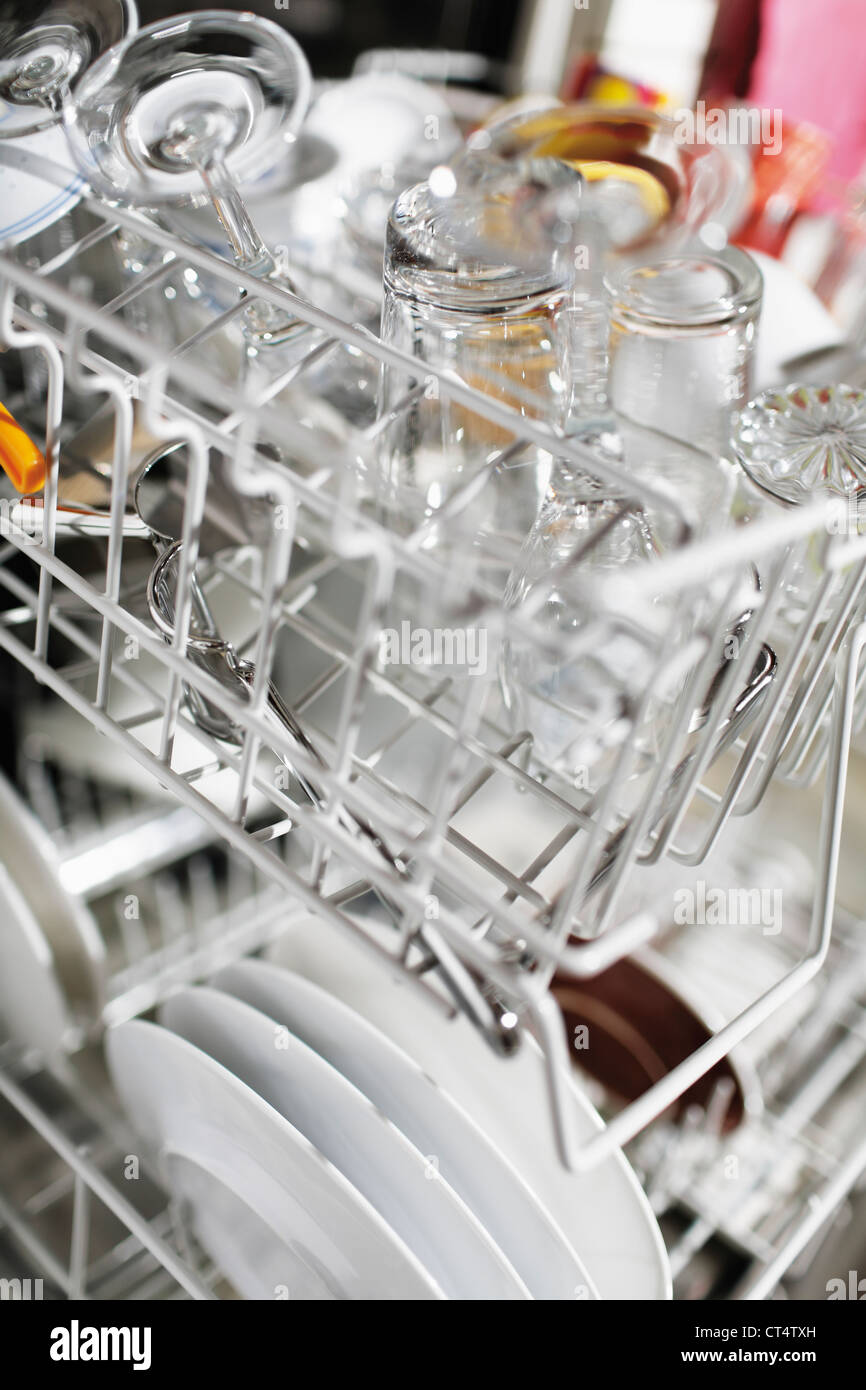 Inside view dishwasher washing dishes hi-res stock photography and ...