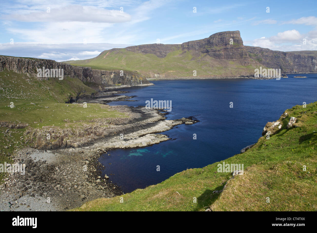Waterstein Head, Isle of Skye and Moonen bay Stock Photo - Alamy