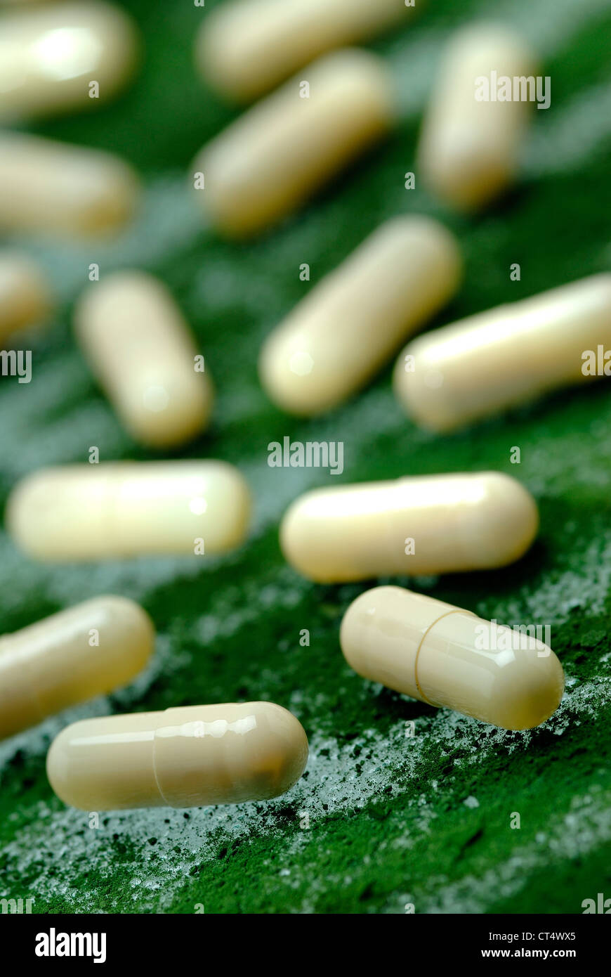 Herbal medicine capsules hi-res stock photography and images - Alamy