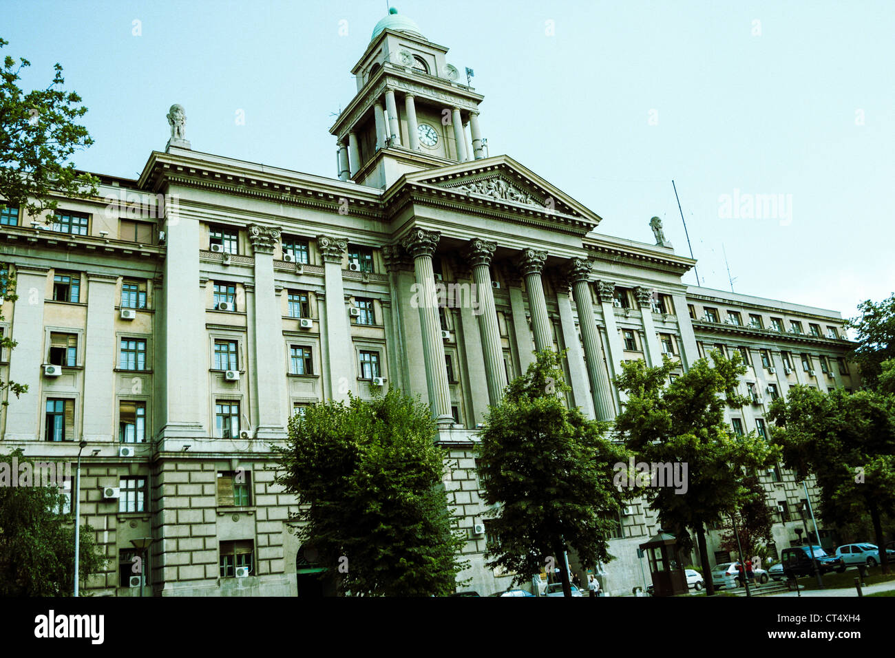 Belgrade city center in Serbia Association of Yugoslav railroads ...