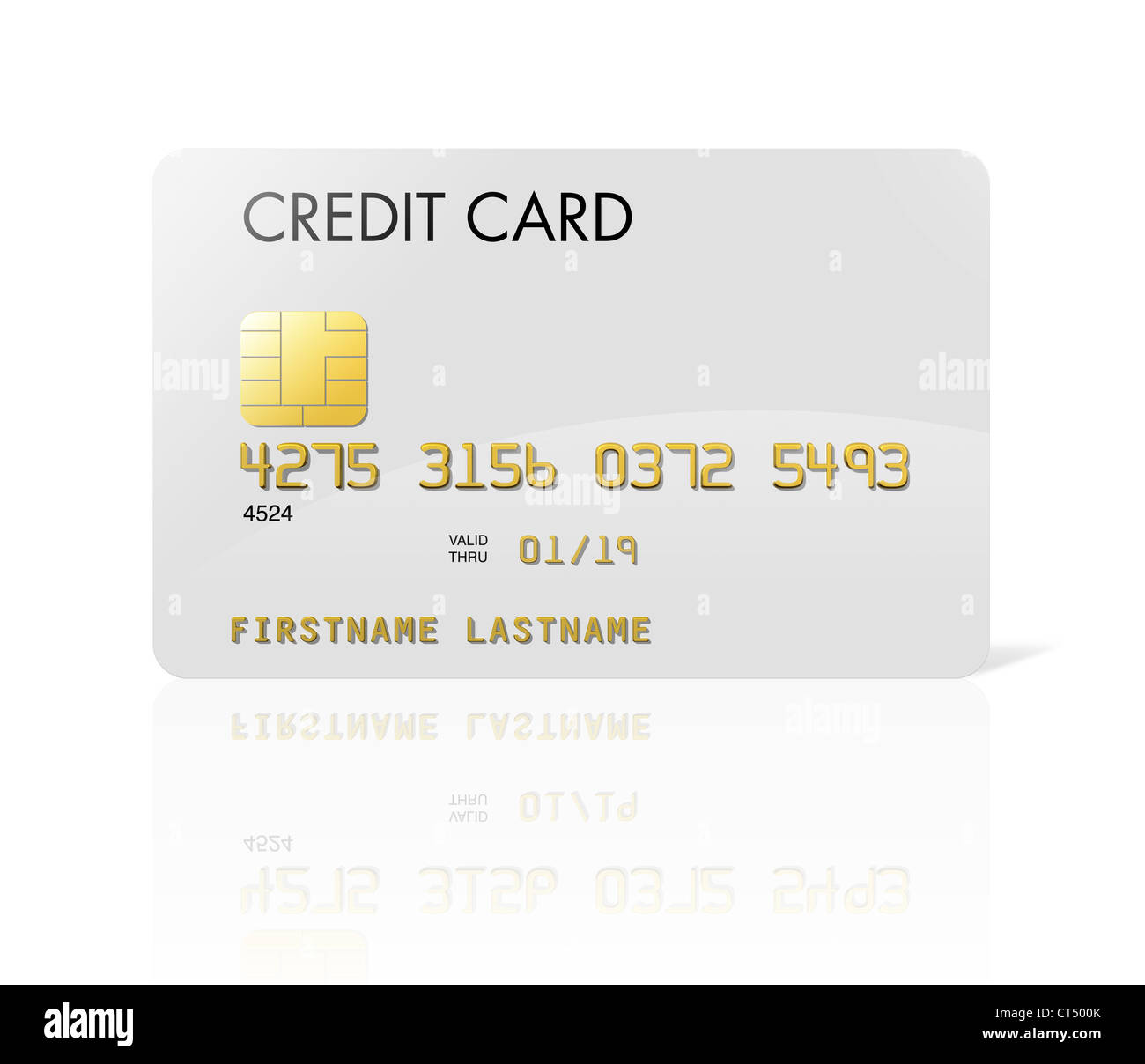 White credit card isolated on white with clipping path Stock Photo - Alamy