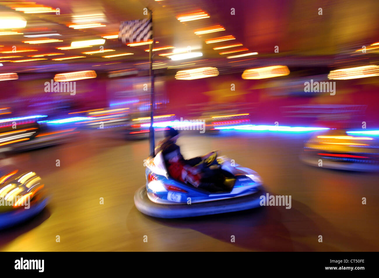 Propelled bumper cars Stock Photo - Alamy