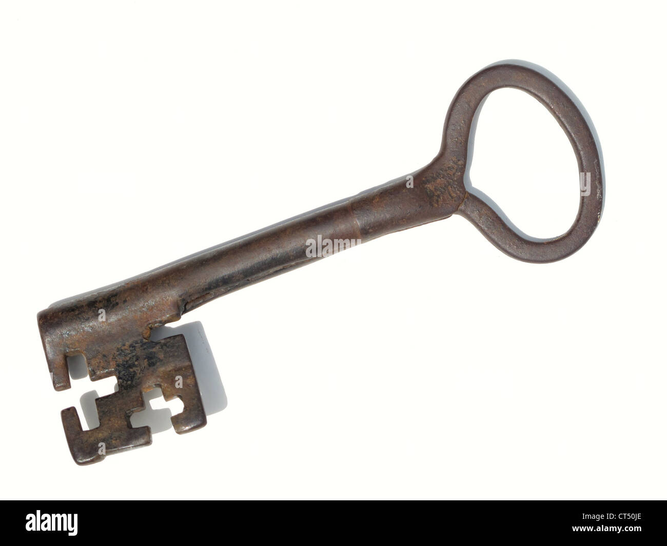 Handmade key, smithswork about 250 years old Stock Photo - Alamy