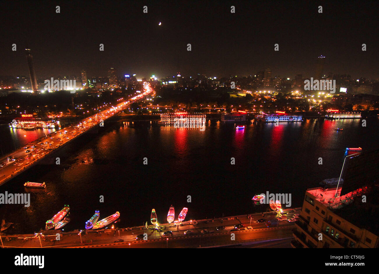 Egypt city night hi-res stock photography and images - Alamy