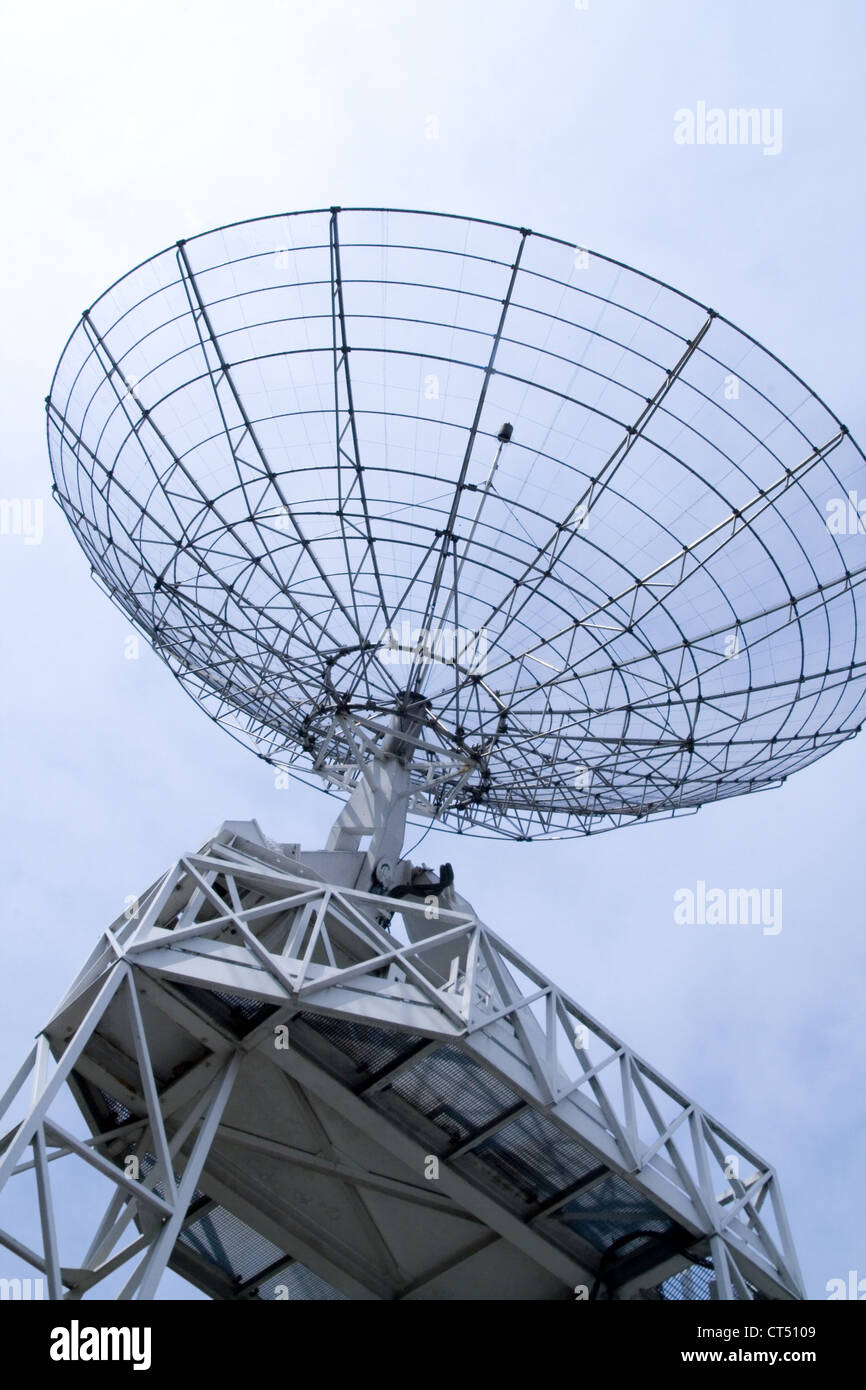 Communication radar on a cloudy sky Stock Photo - Alamy